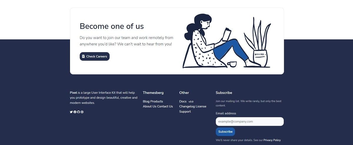 Flask Pixel Lite - Open-Source Template